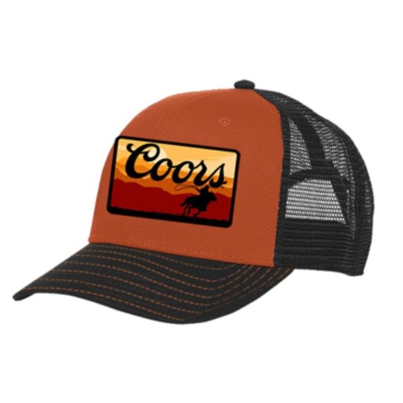 COORS | Accessories | New Coors Rust Sunset Patch Baseball Cap | Poshmark